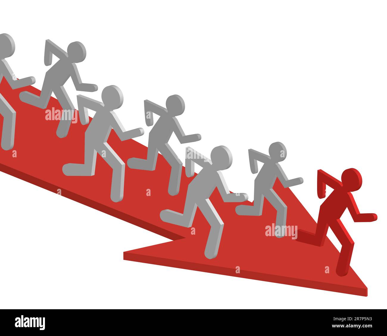 Teamwork, team people vector. Running man, winner, business direction ...