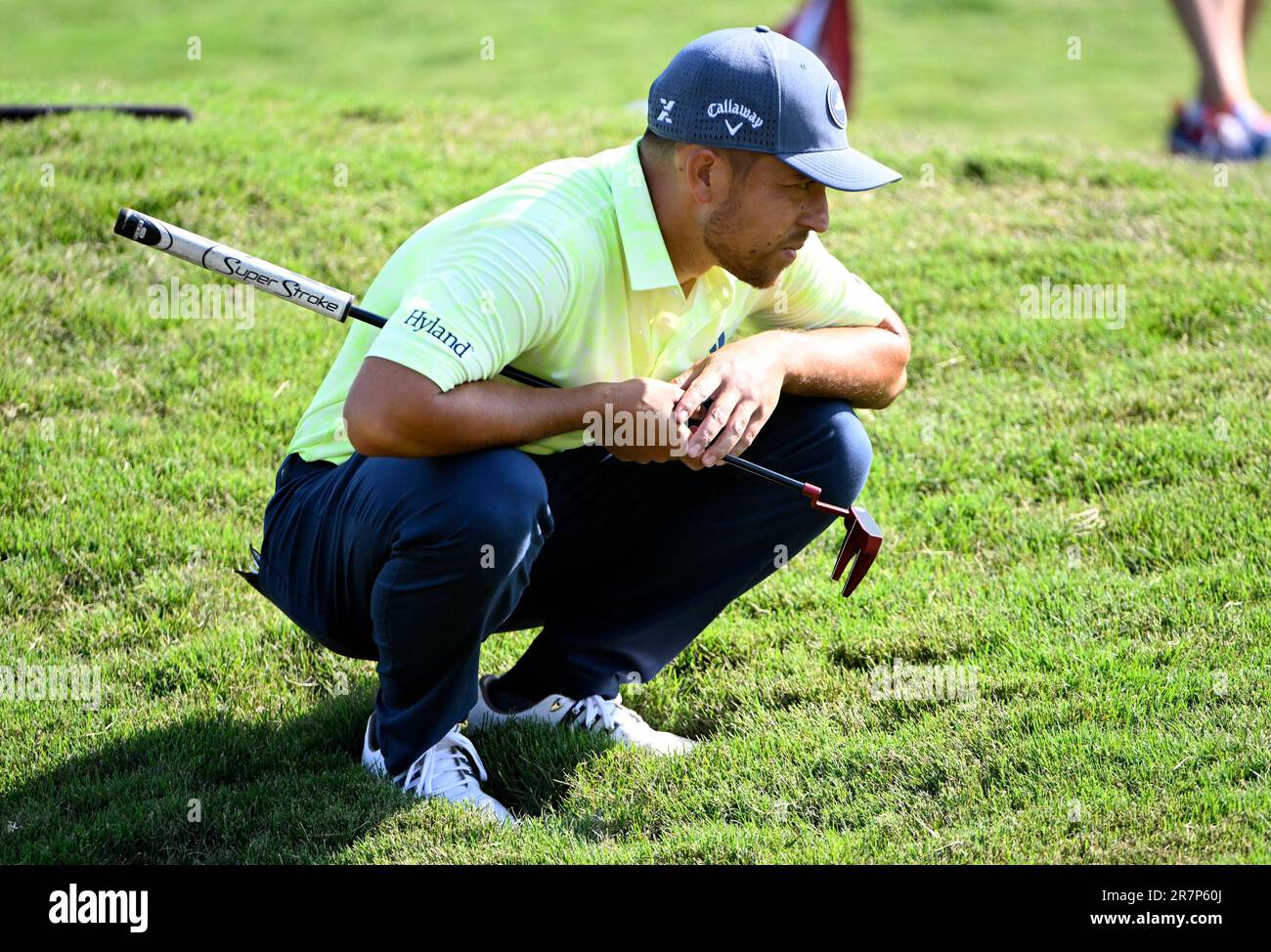 Los Angeles, United States. 16th June, 2023. Xander Schauffele lines up ...