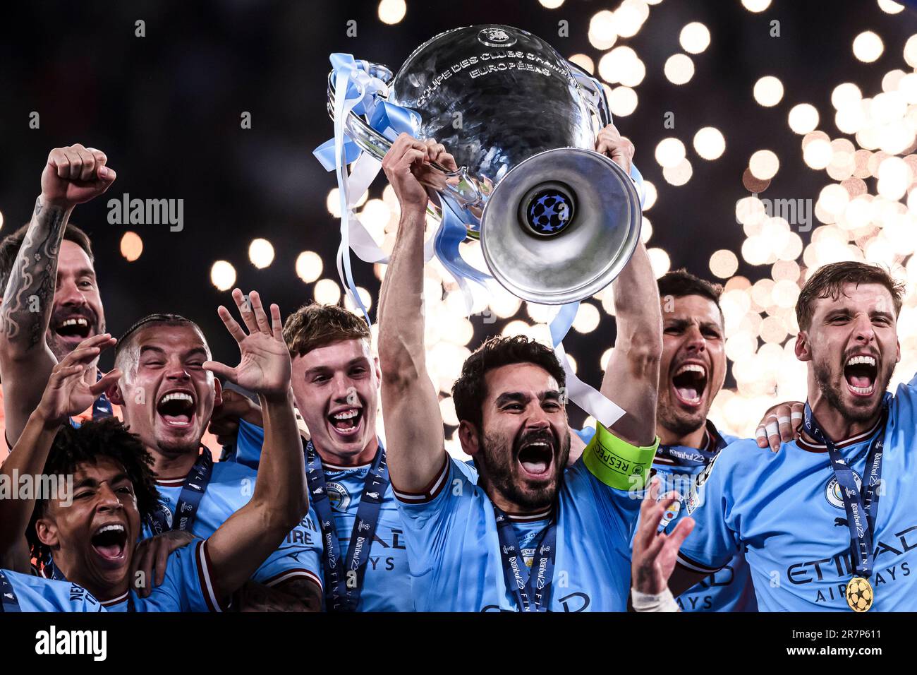 Istanbul, Turkey. 11 June 2023. İlkay Gundogan of Manchester City FC ...