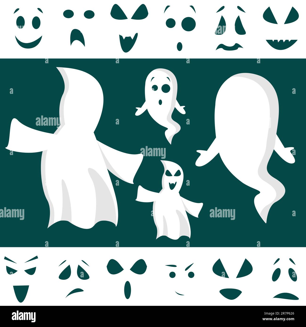 Cartoon vector small ghost hi-res stock photography and images - Alamy