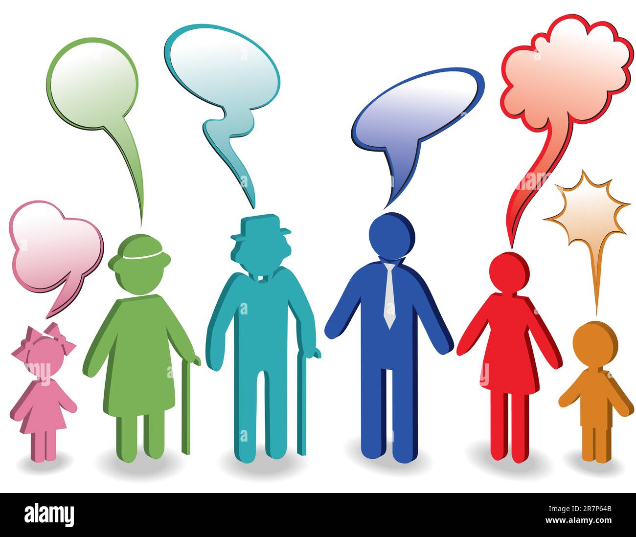 Community, people chat, family icon. Person vector woman, old man ...