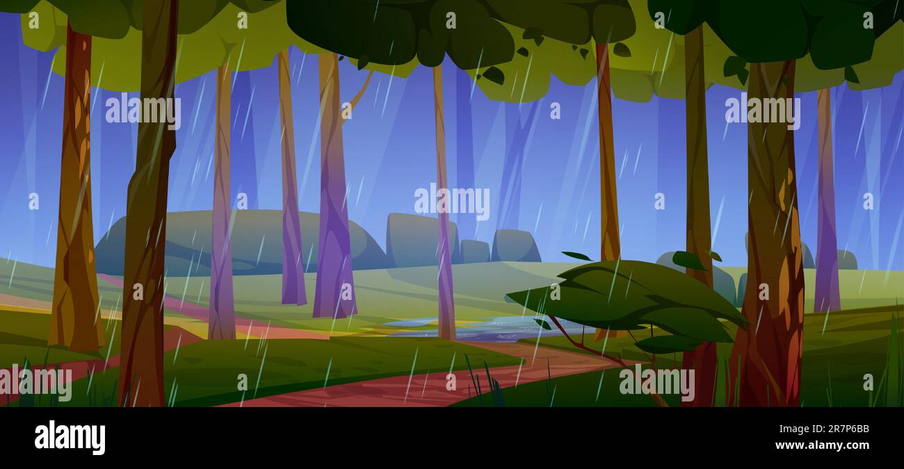 Forestscape Stock Vector Images - Alamy