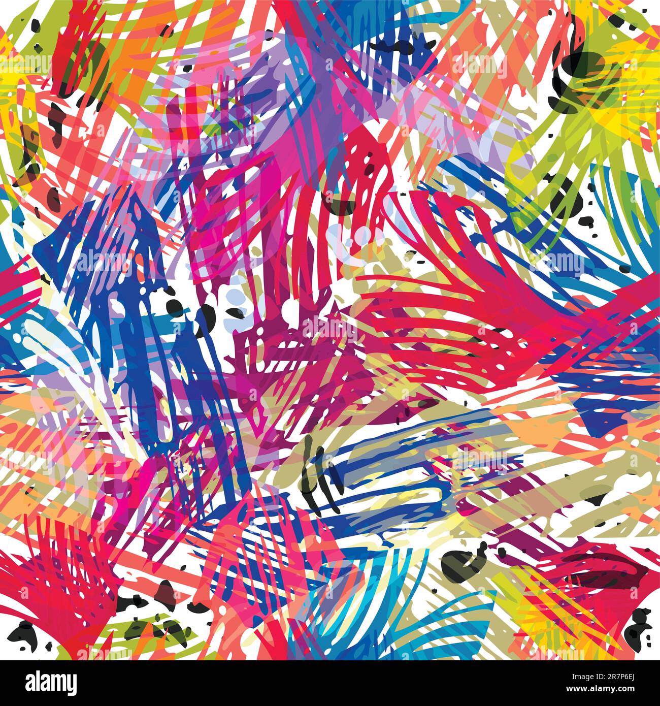 Color paints seamless pattern, vector background Stock Vector Image ...