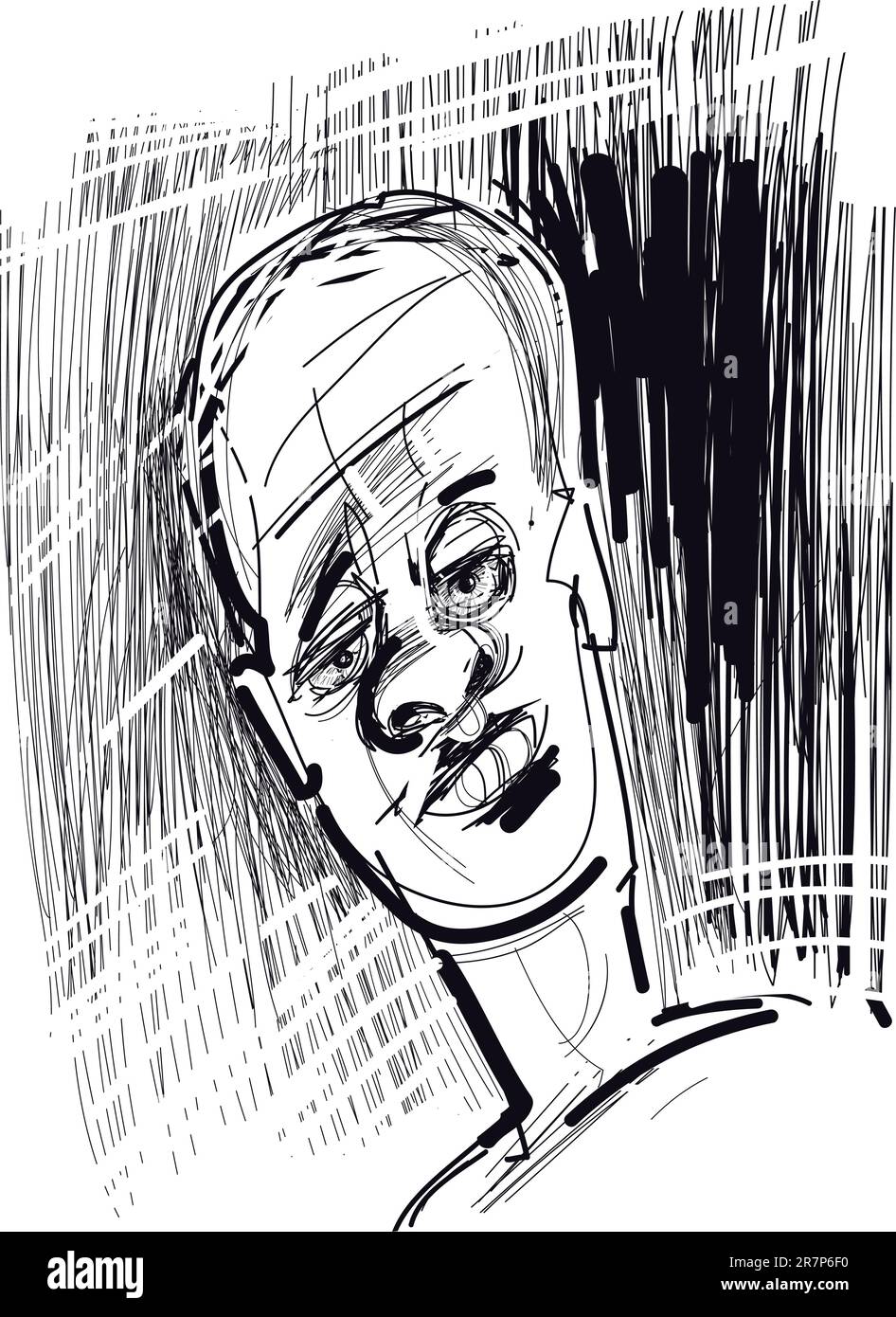 Art drawing expression man sketch Cut Out Stock Images & Pictures - Alamy