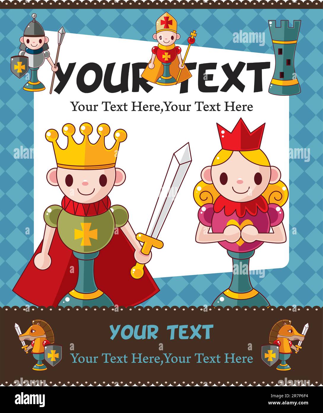 cartoon chess card Stock Vector Image & Art - Alamy