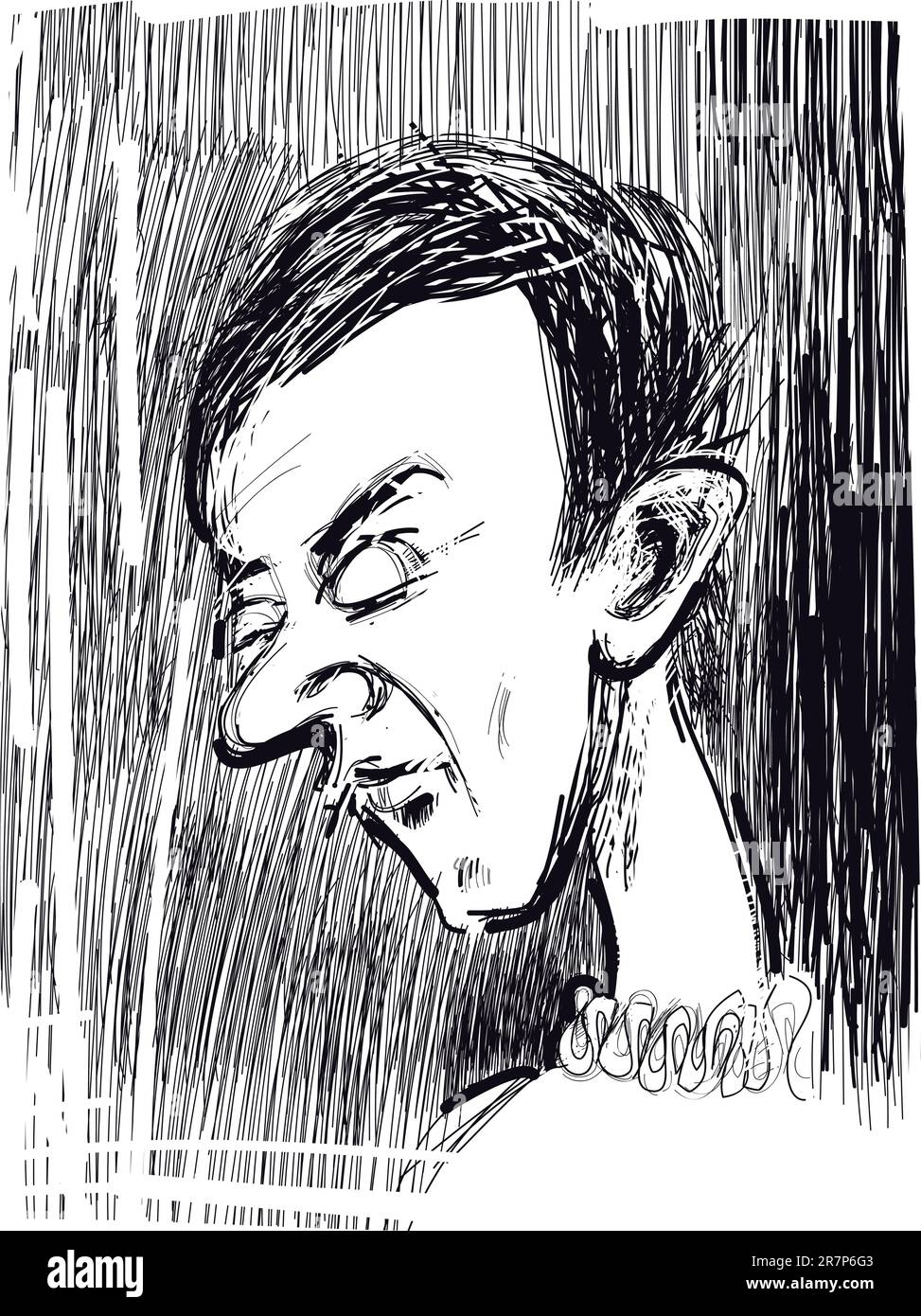 Young man sketch illustration Stock Vector Image & Art - Alamy