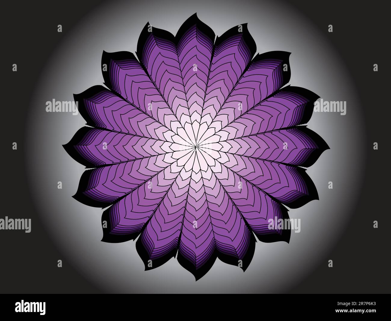 Flower stencil pattern paint texture Stock Vector Images - Alamy