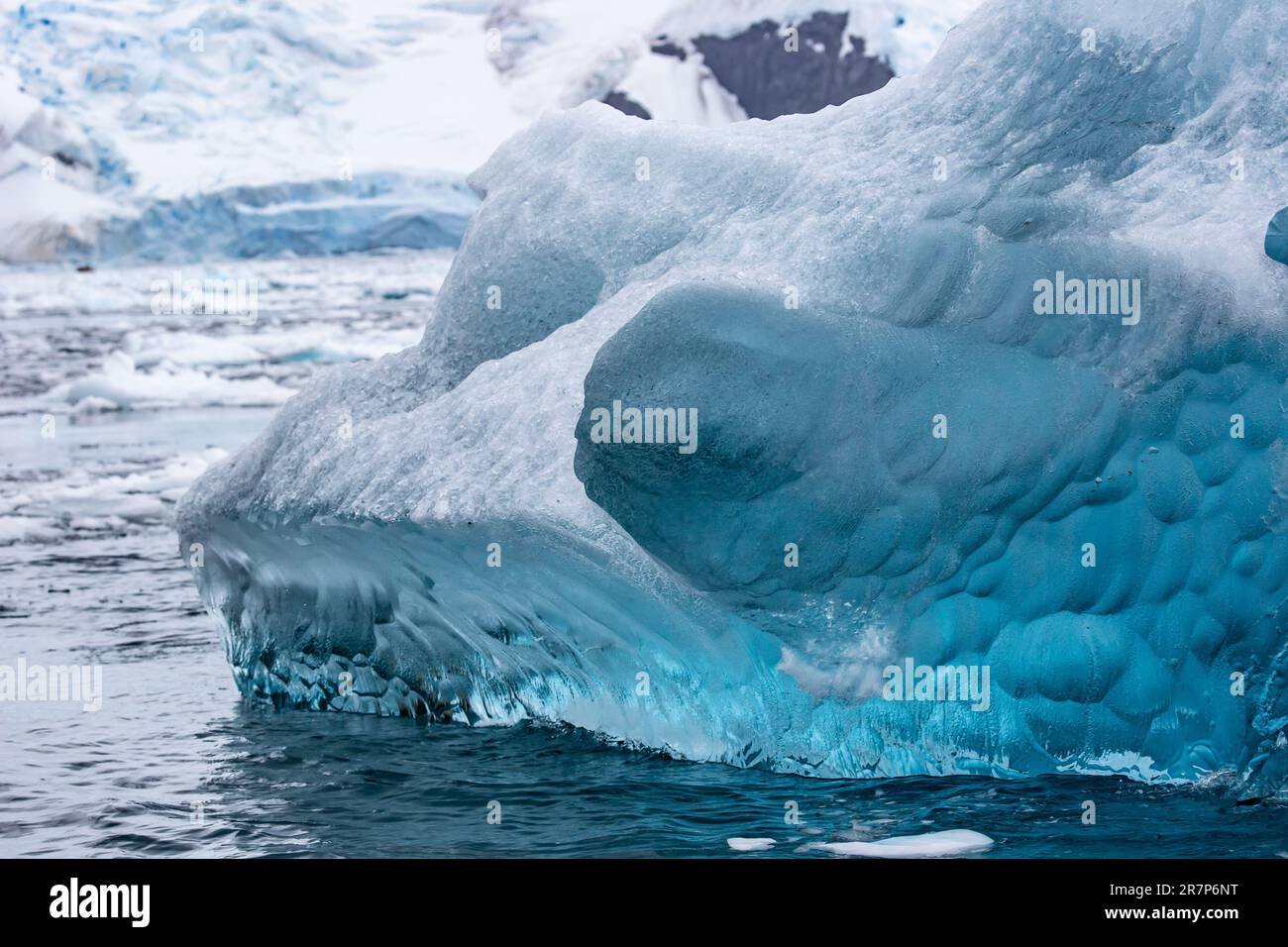 Blue ice of a glacier, Antarctica. Blue ice contains fewer air bubbles ... Blue ice of a glacier, Antarctica. Blue ice contains fewer air bubbles ...