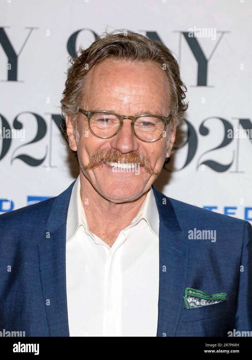 Actor Bryan Cranston poses backstage before his talk at the 92nd Street Y on Friday, June 16 ...