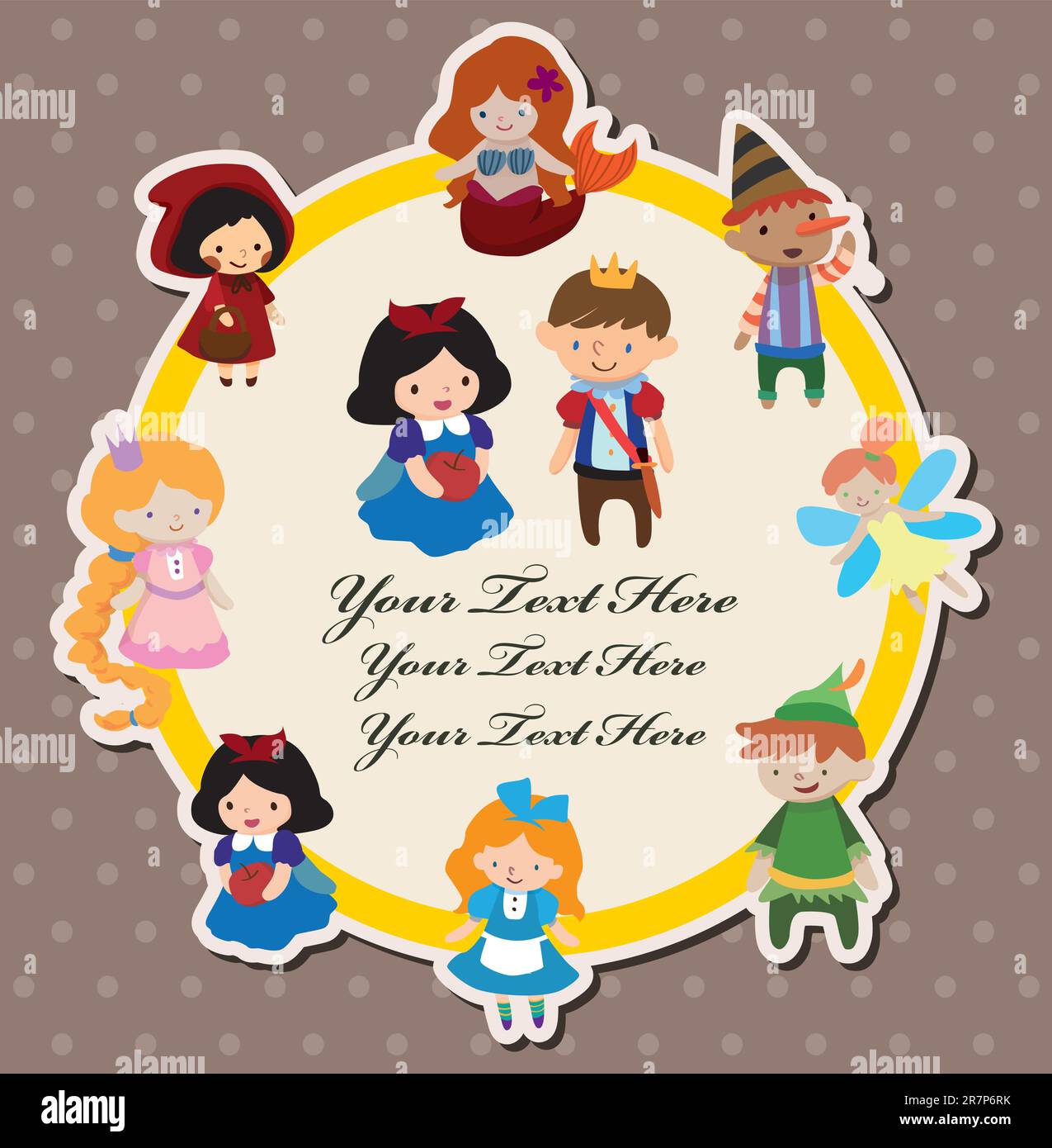 cartoon story people card Stock Vector Image & Art - Alamy