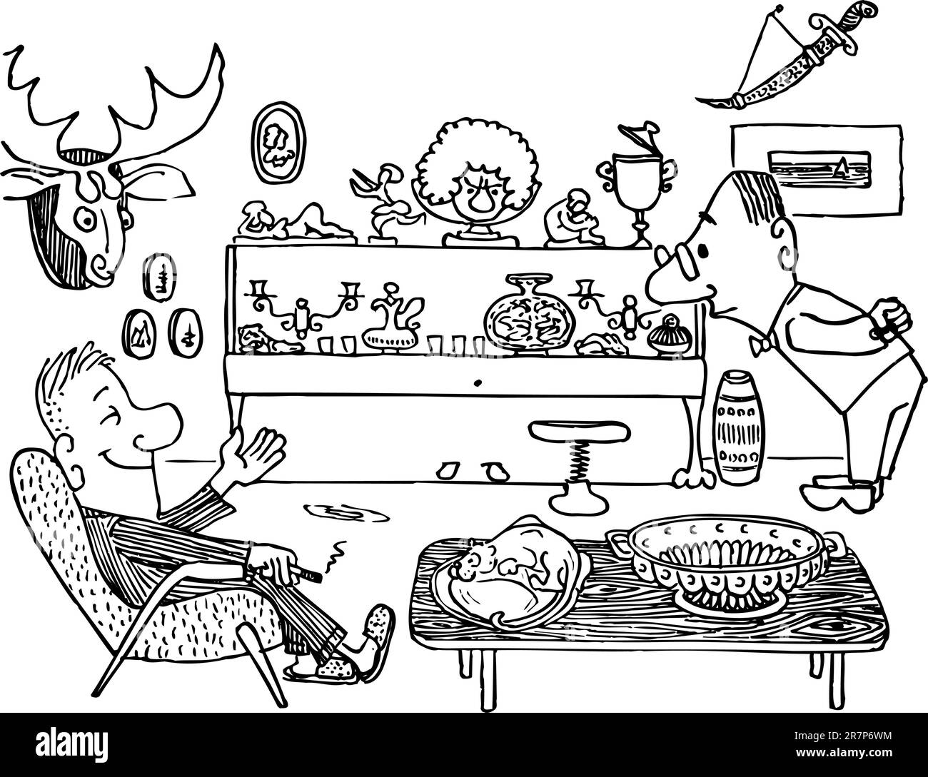 Host chair Stock Vector Images - Alamy