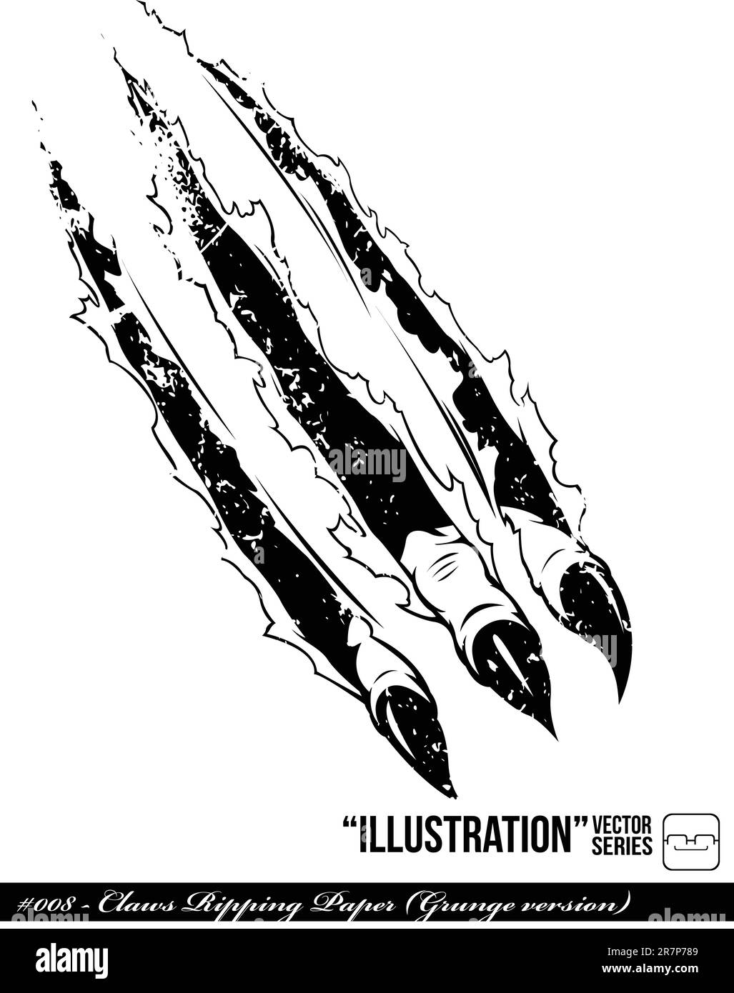 A vector of claws ripping through, symbolizing the rage & ferocity of ...
