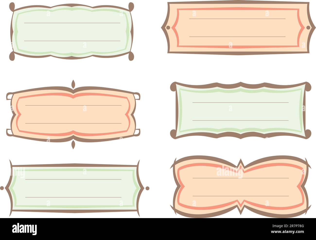 Fancy labels Stock Vector Images - Alamy