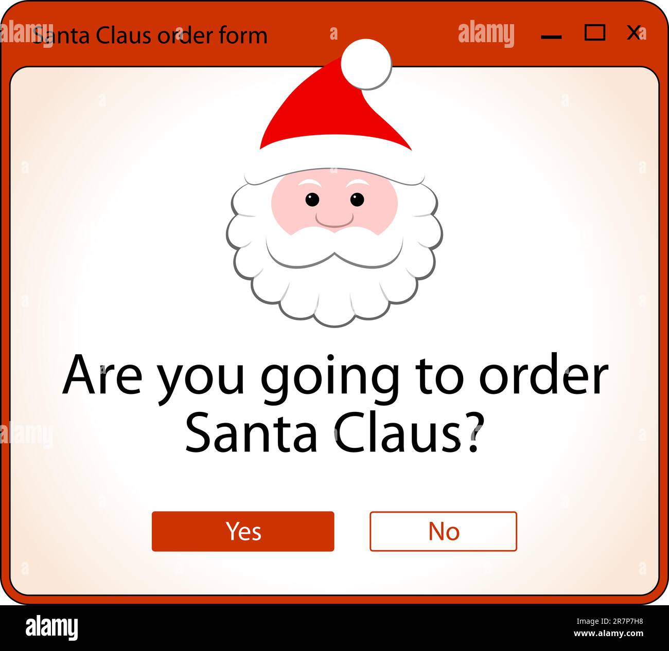 Computer's window of Santa Claus's order form Stock Vector Image & Art ...