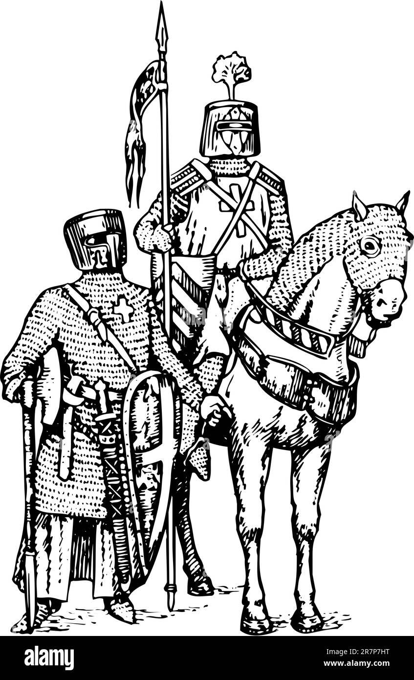 Knight armor engraving Cut Out Stock Images & Pictures - Alamy