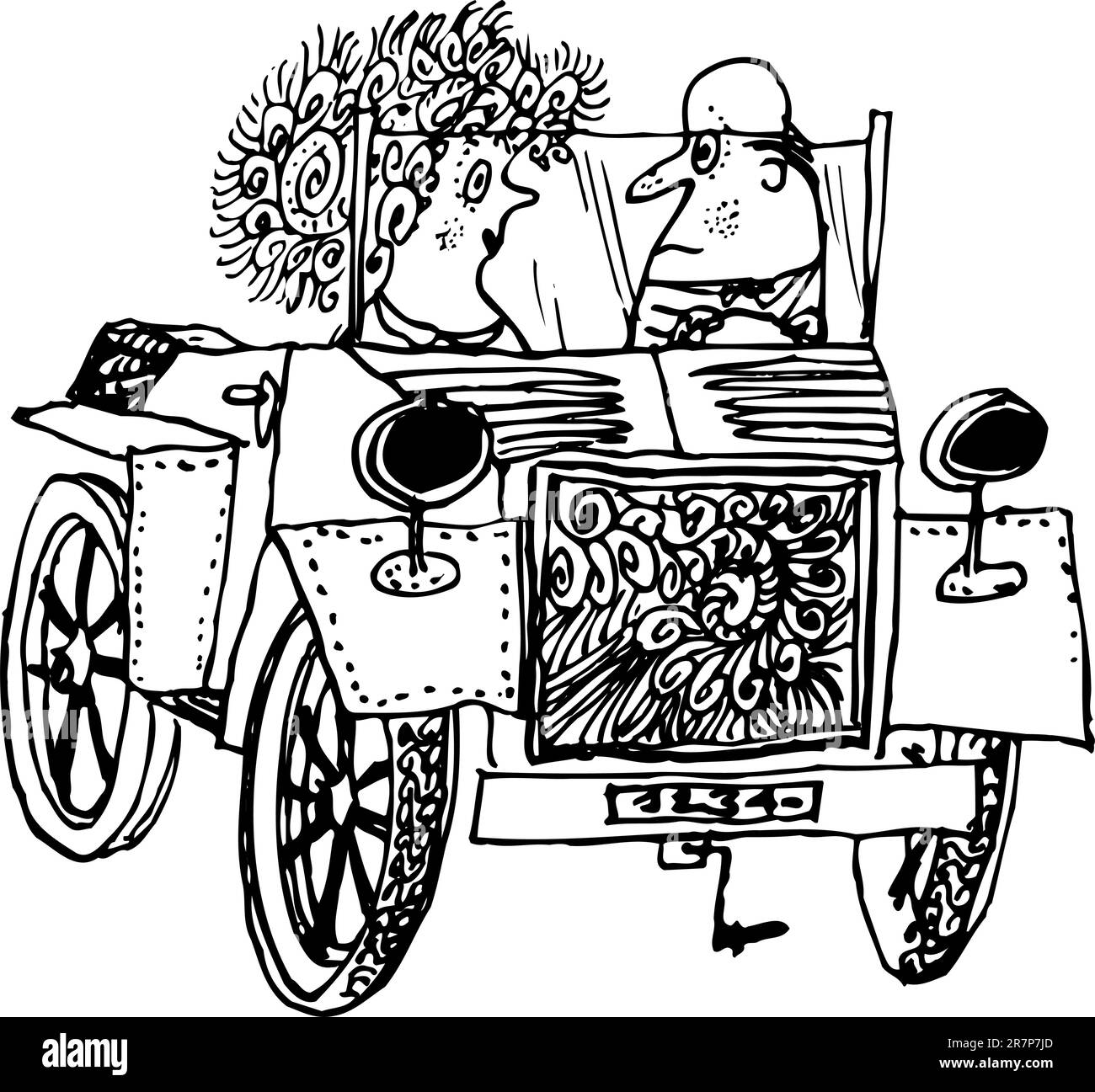 Car transportation in road Black and White Stock Photos & Images - Alamy