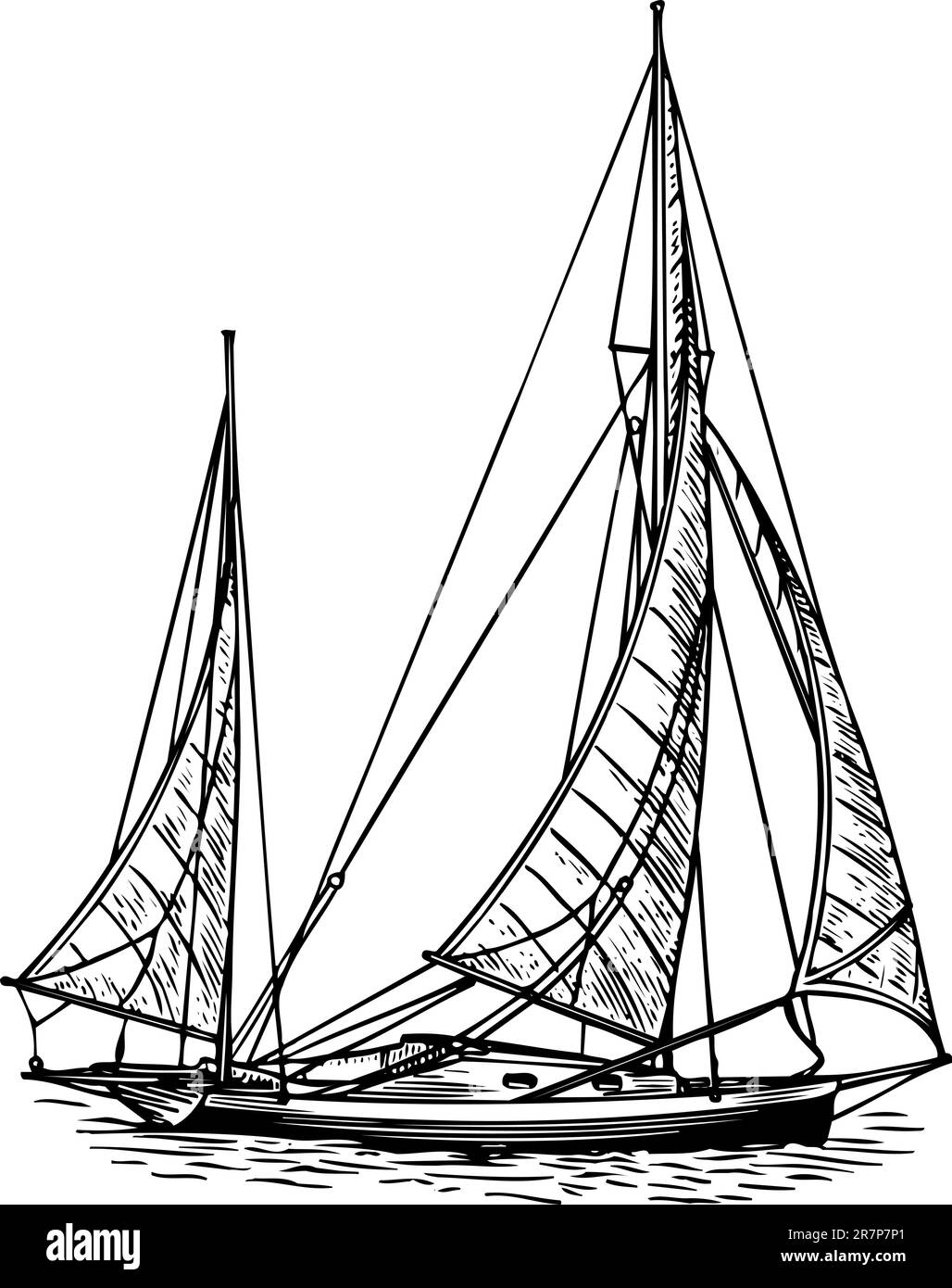 Sailboat Black and White Stock Photos & Images - Alamy