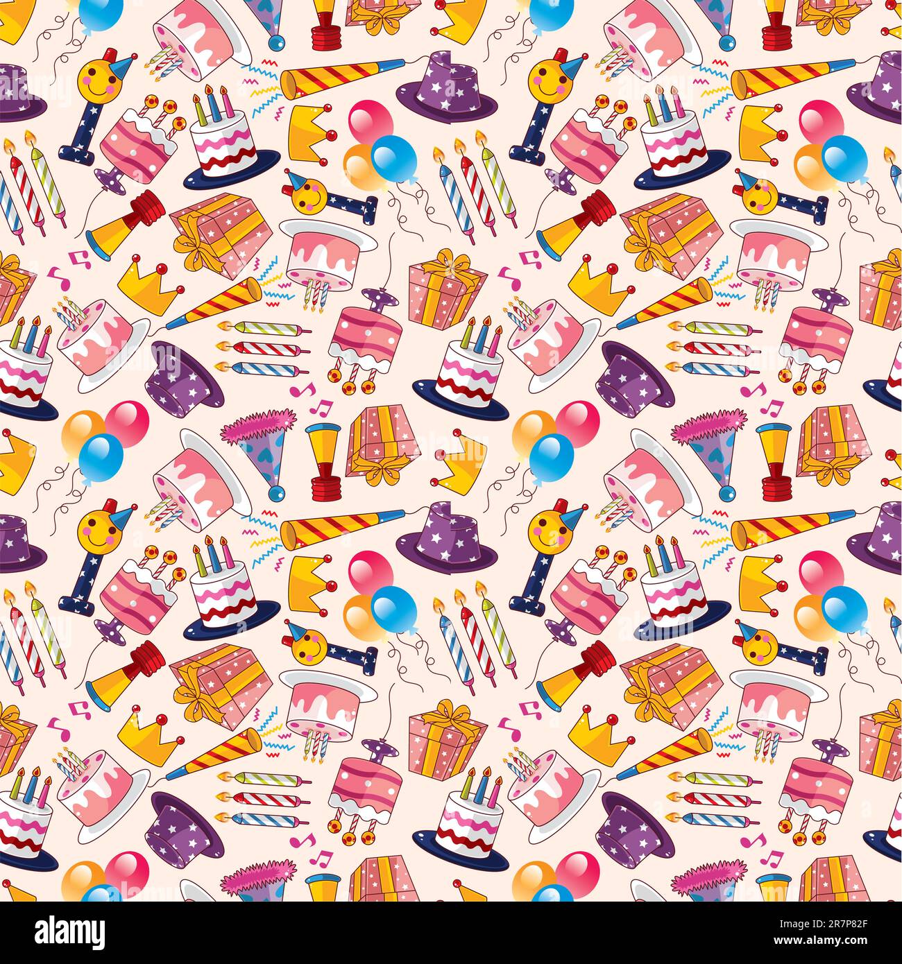 Birthday pattern hi-res stock photography and images - Alamy