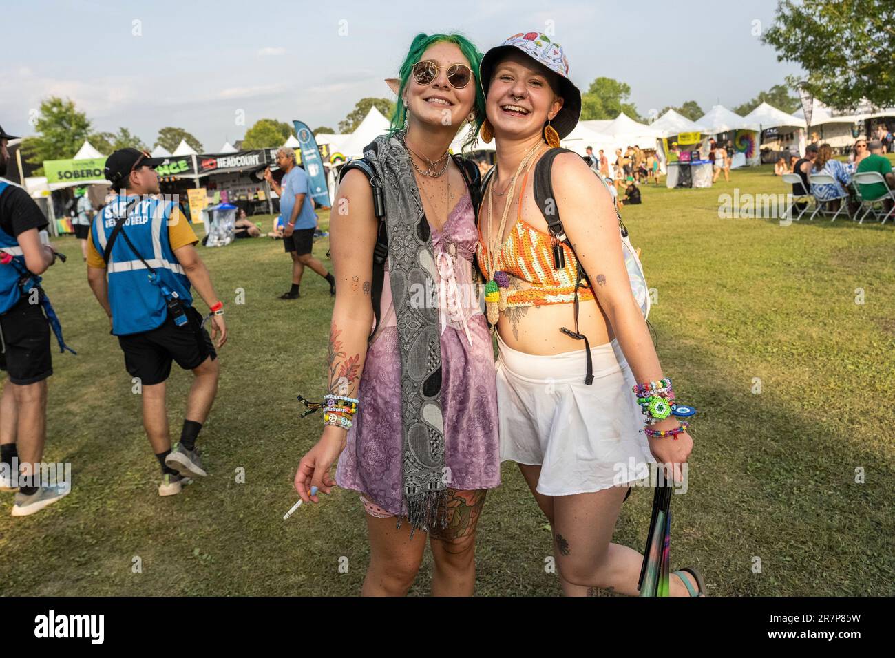 Festivalgoers are seen during the 2023 Bonnaroo Music and Arts Festival ...