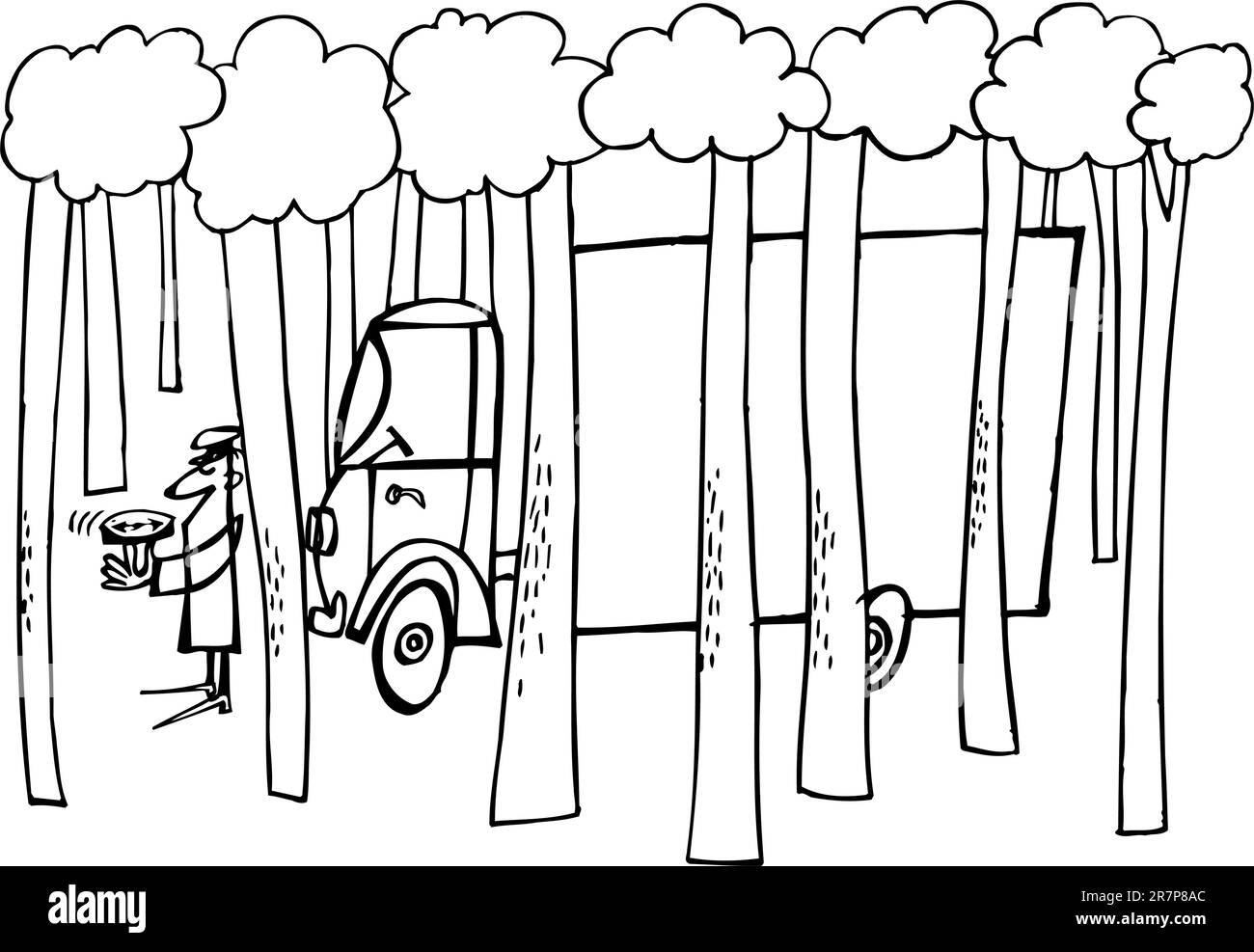 Hidden car Stock Vector Images - Alamy