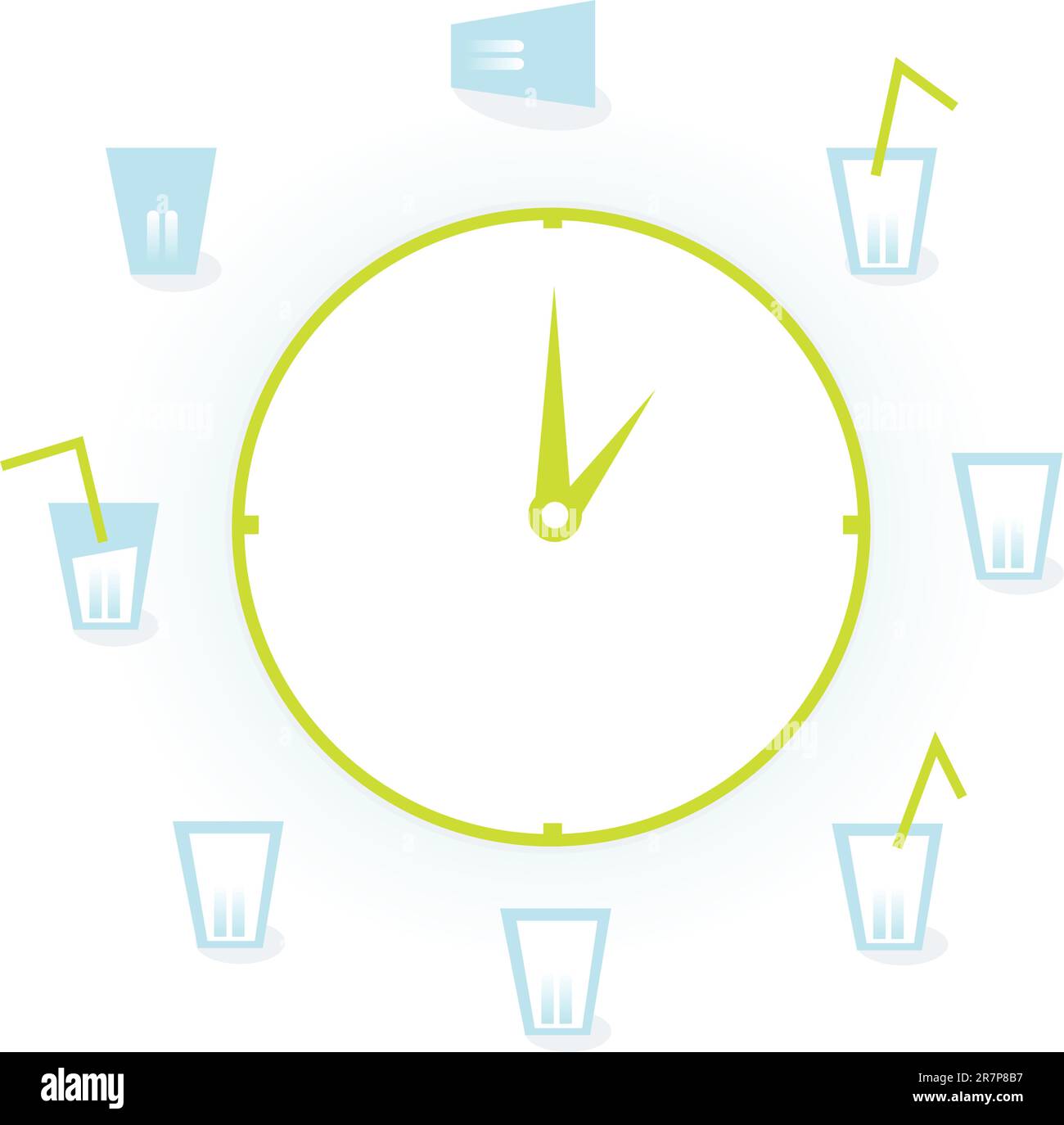 Water clock Stock Vector Images - Alamy