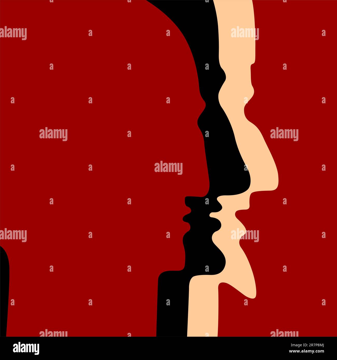 Color profiles of faces Stock Vector Image & Art - Alamy