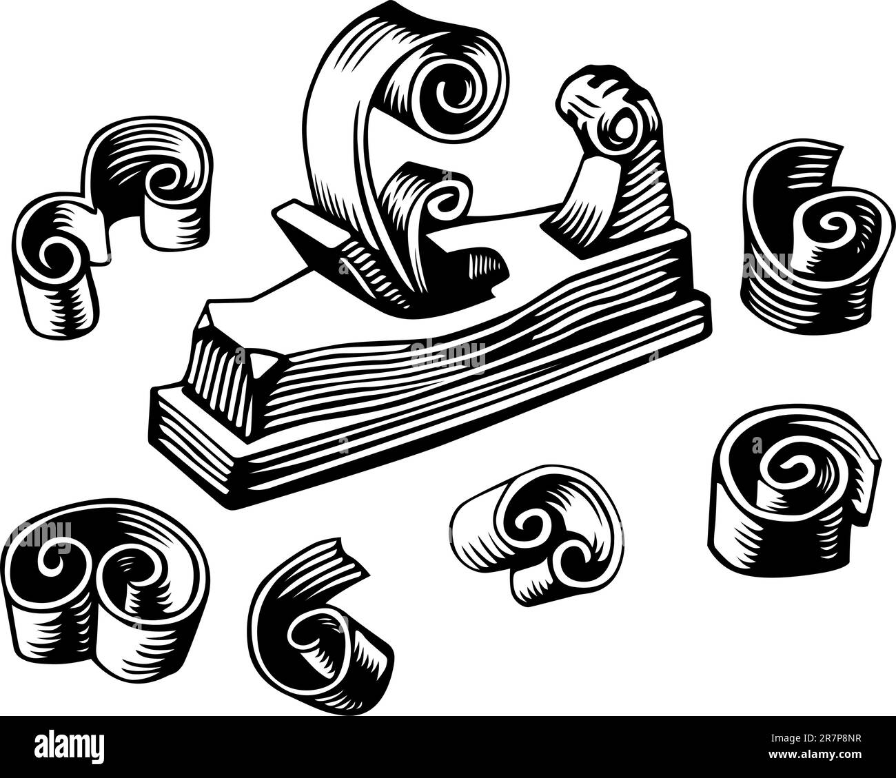 Plane hand tool Stock Vector Images - Alamy