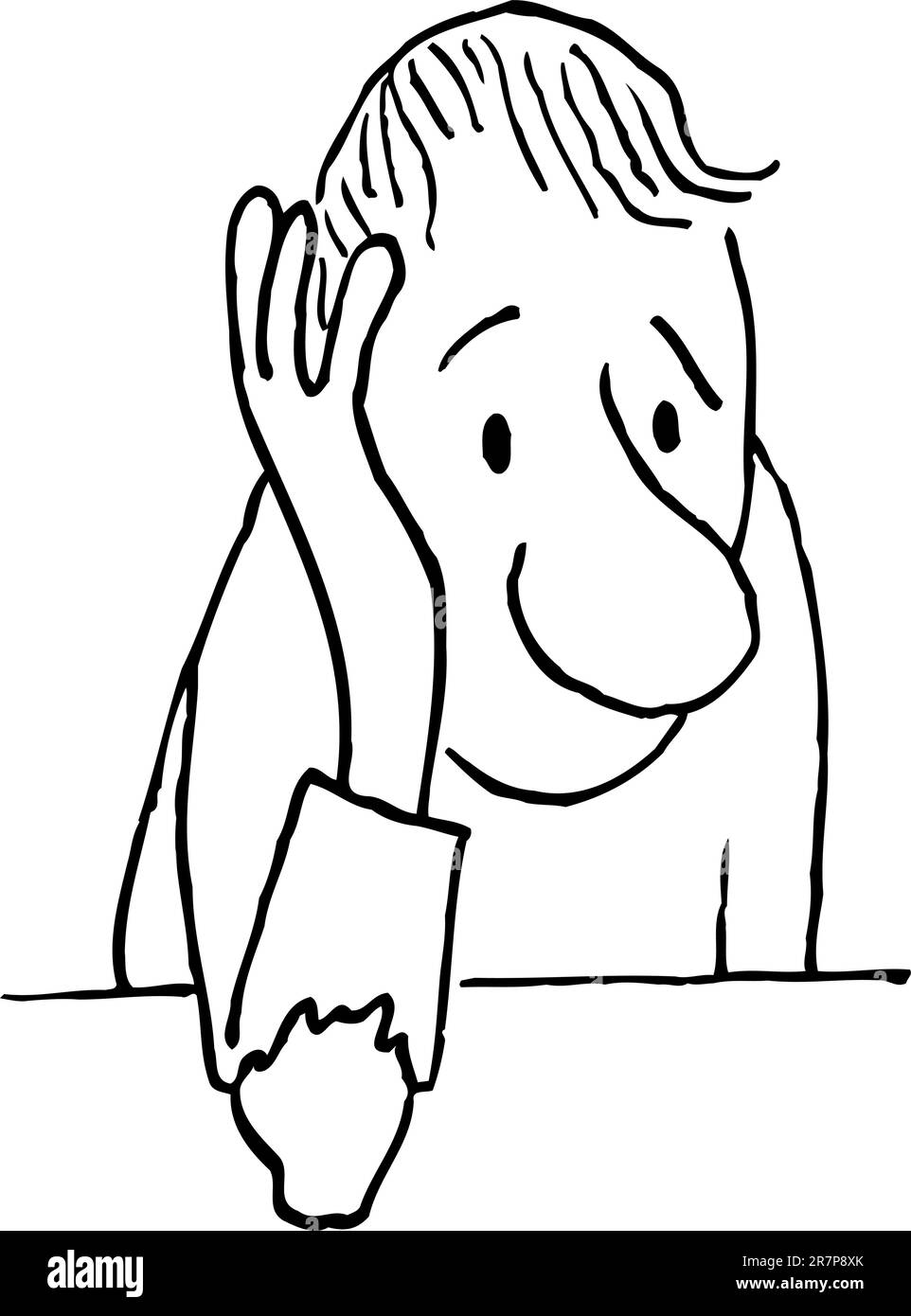 Human thinking illustration design Stock Vector Images - Alamy