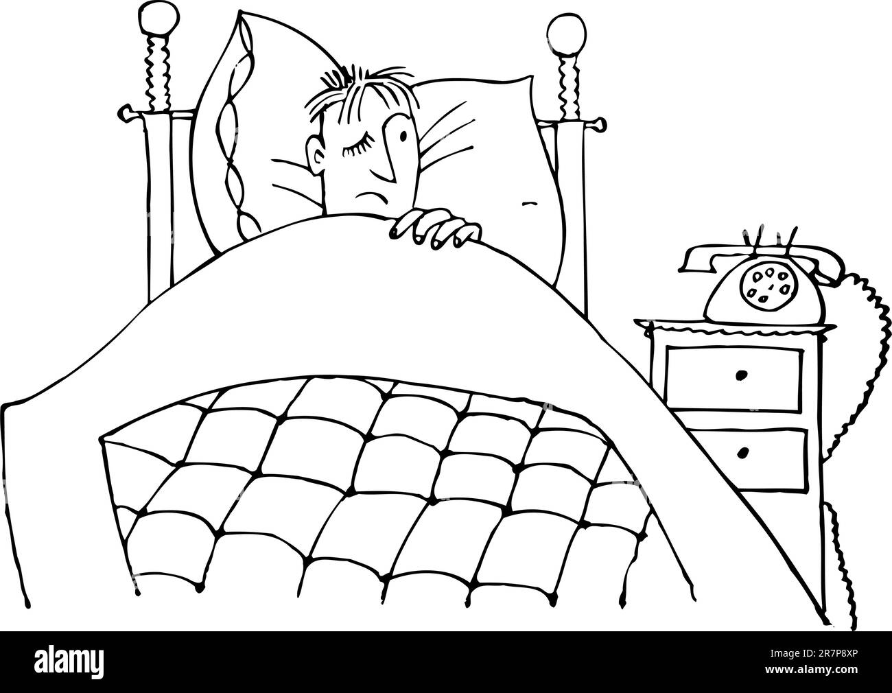 Man wake up male Cut Out Stock Images & Pictures - Alamy