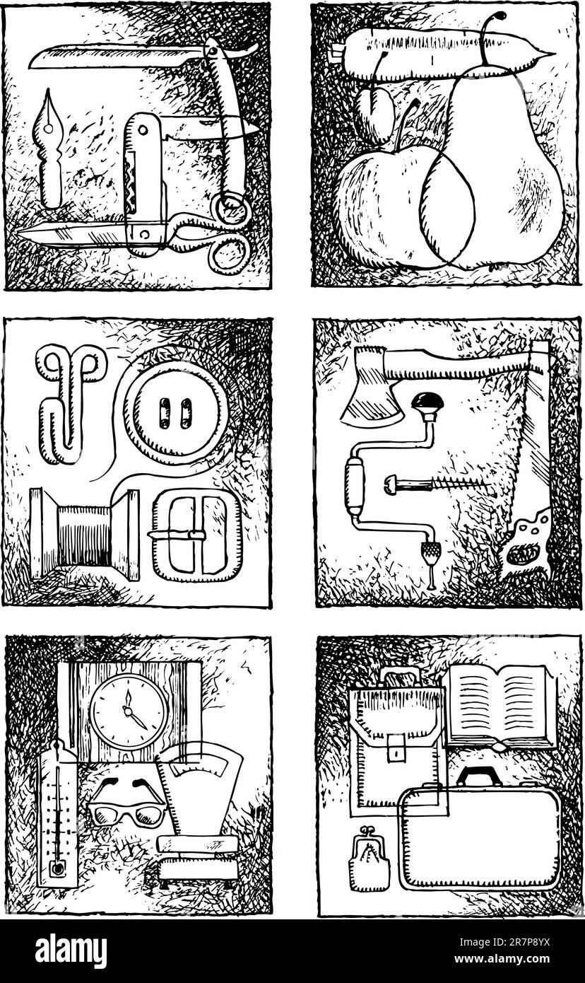 Set of different things Stock Vector Image & Art - Alamy