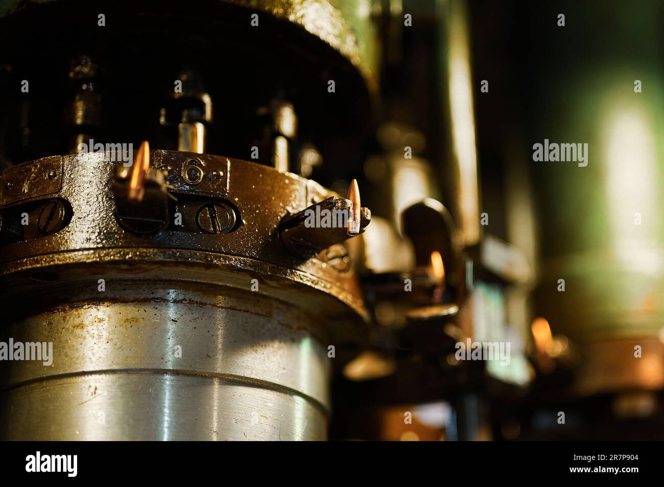 Bullets transported by production line at ammo factory Stock Photo - Alamy