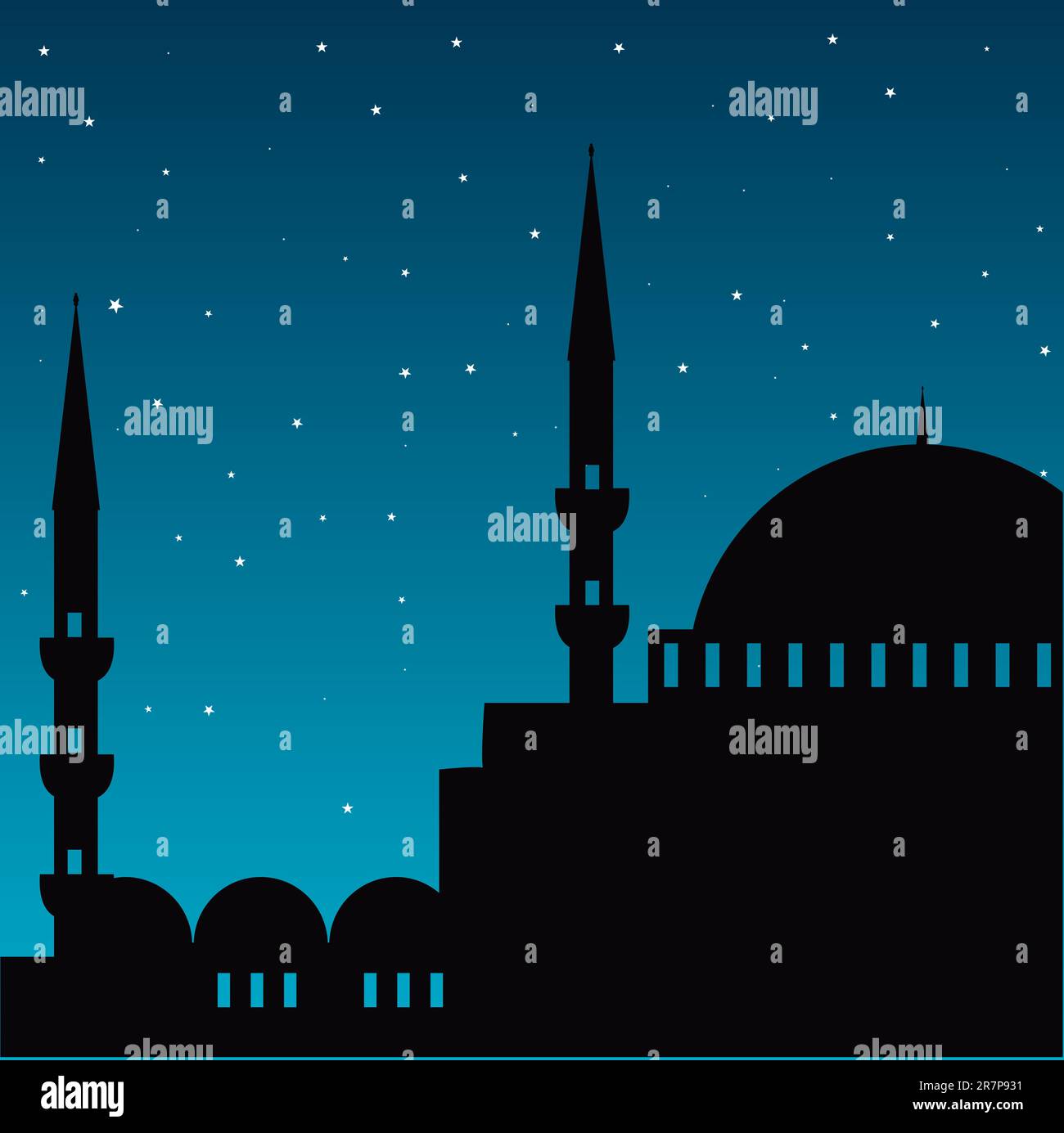 vector illustration of the cityscape of istanbul Stock Vector Image ...