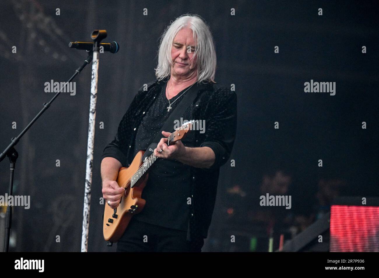 Clisson, France. 16th June, 2023. Def Leppard performing live on stage ...