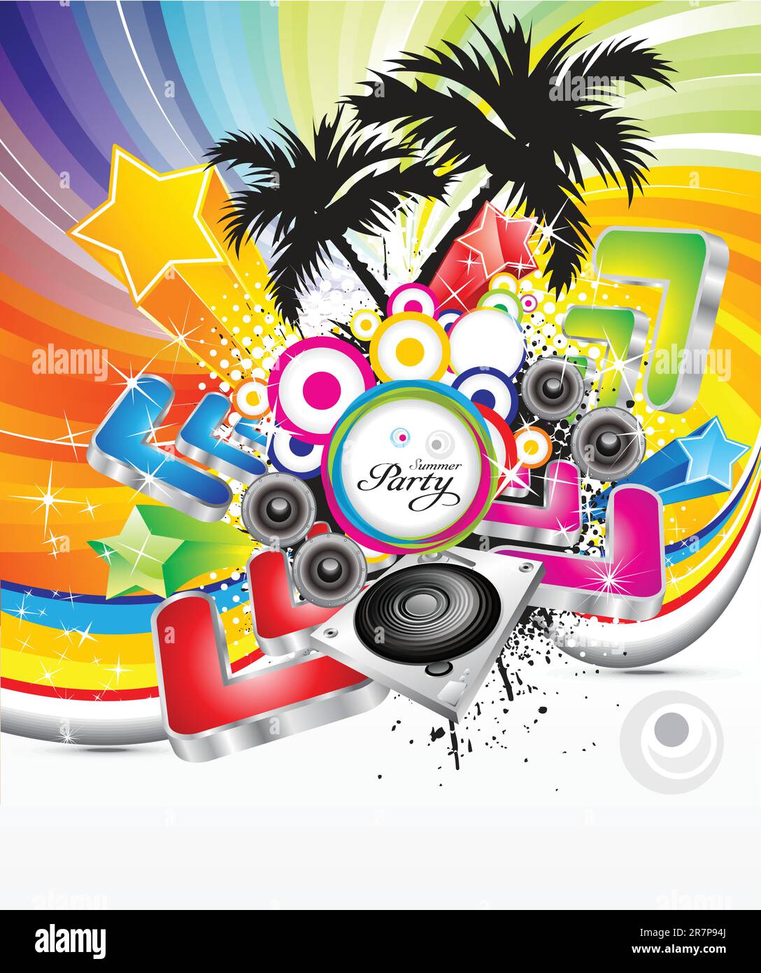 abstract colorful musical background vector illustration Stock Vector ...