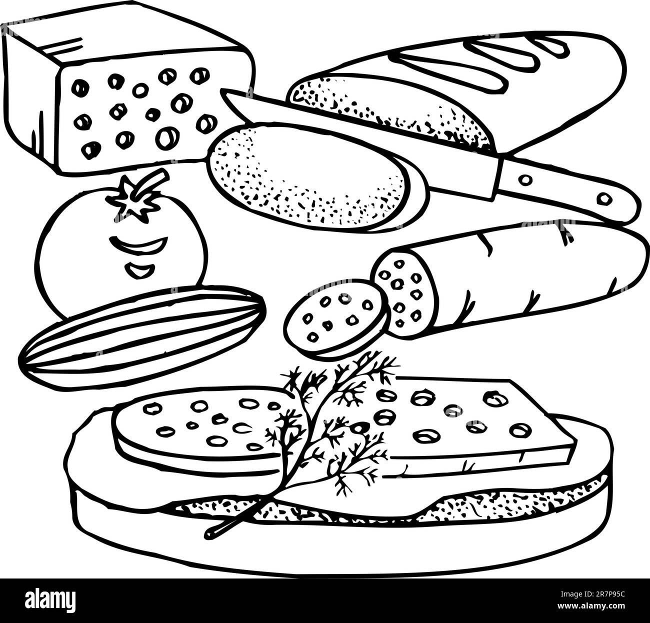 Food starter Stock Vector Images - Alamy