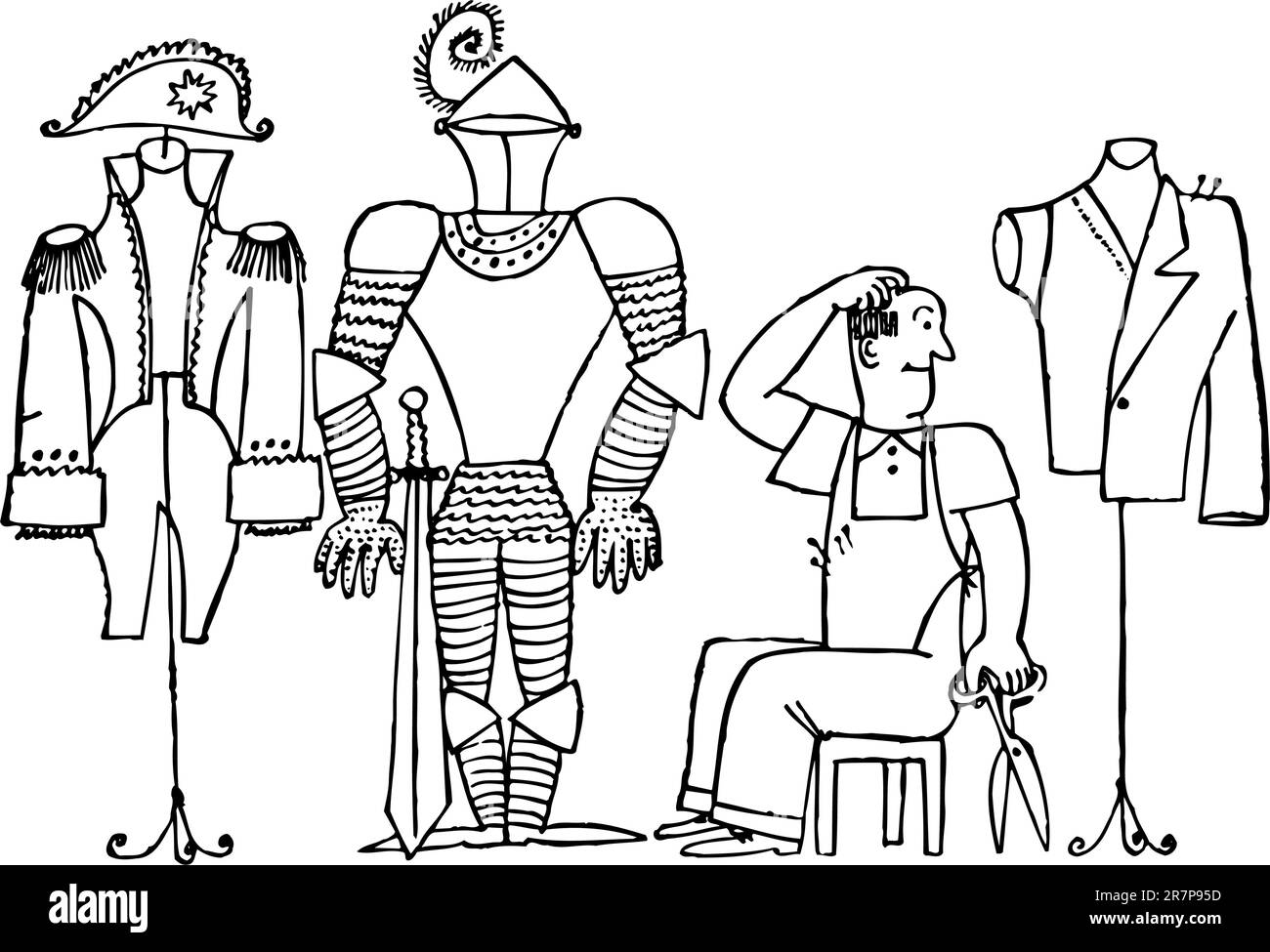 Male dress designer Stock Vector Images - Alamy