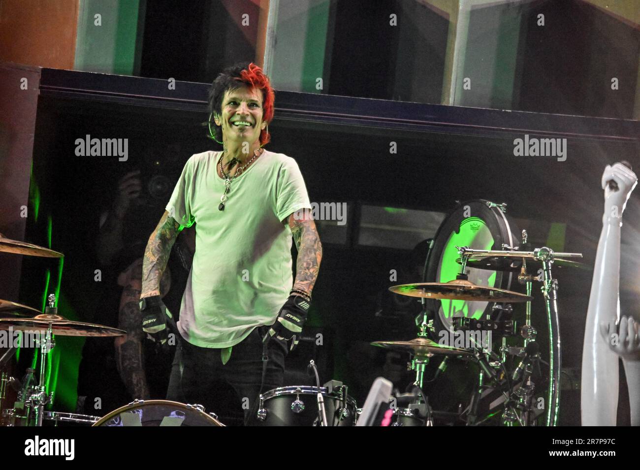 Clisson, France. 16th June, 2023. Machine Gun Kelly performing live on ...