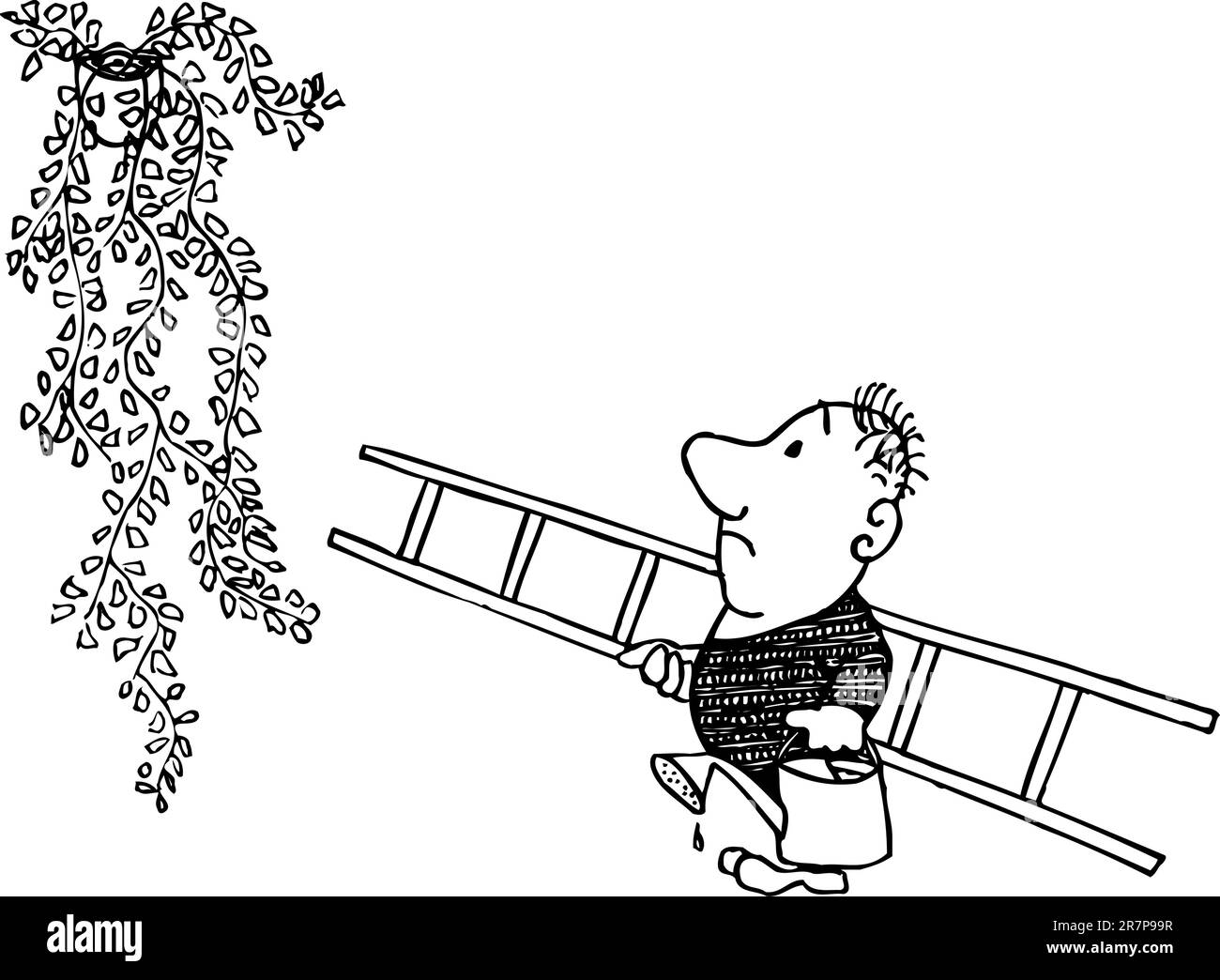 Watering plant pot Stock Vector Images - Alamy