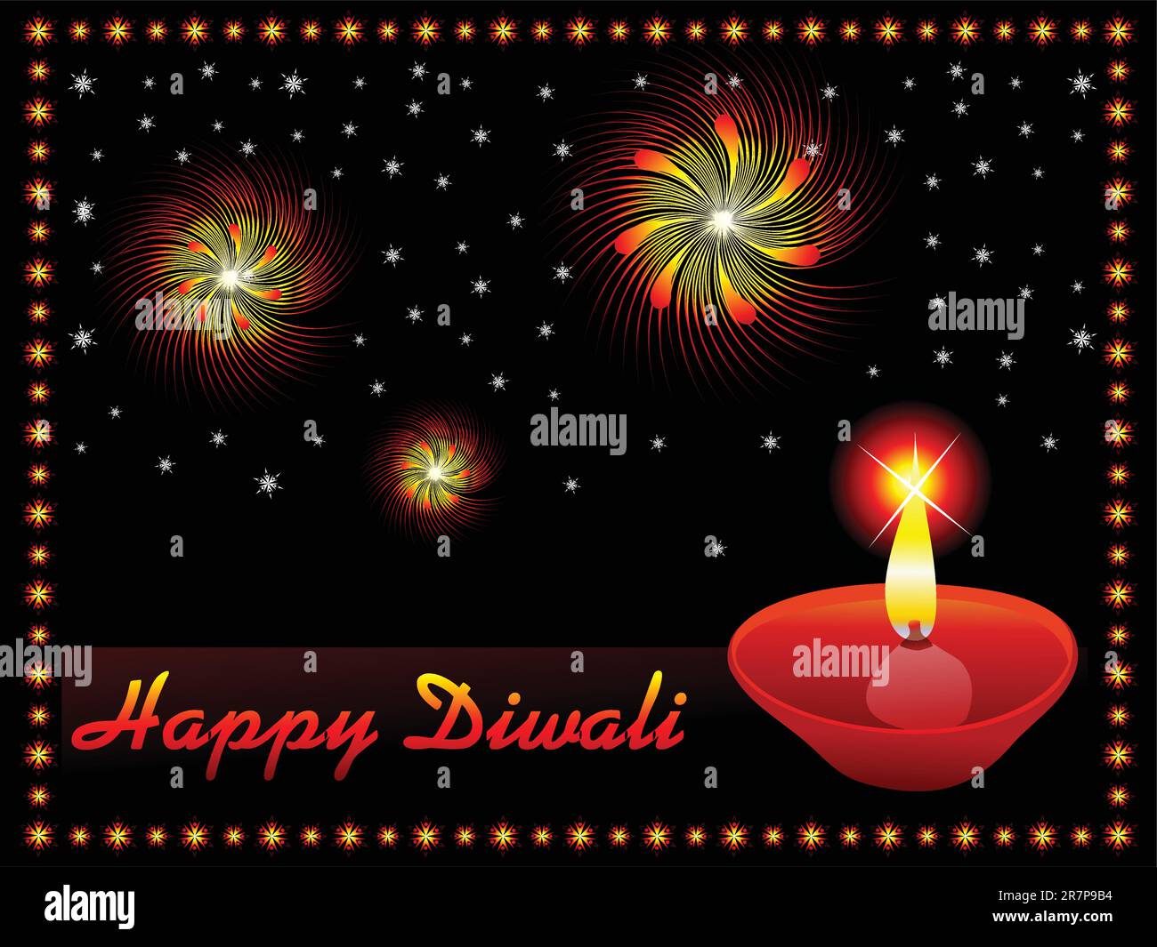 abstract diwali concept wallpaper vector illustration Stock Vector ...