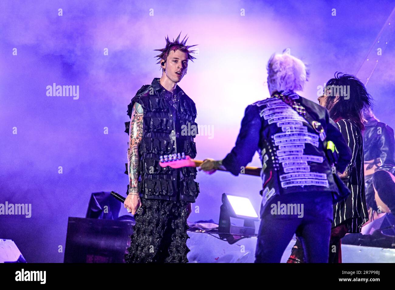 Clisson, France. 16th June, 2023. Motley Crue performing live on stage ...