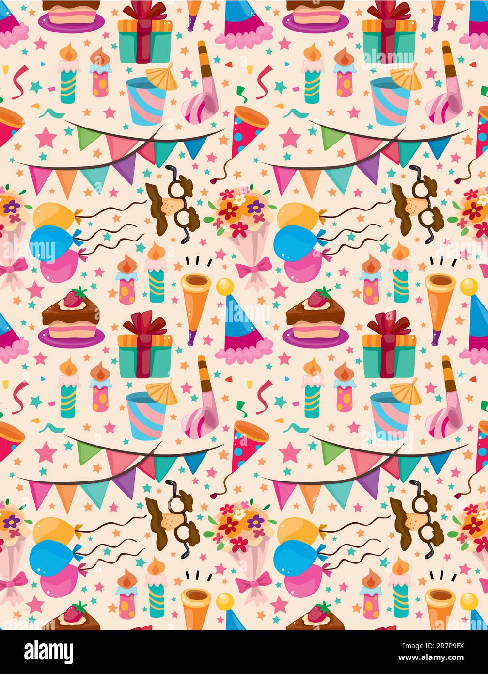 Birthday pattern hi-res stock photography and images - Alamy