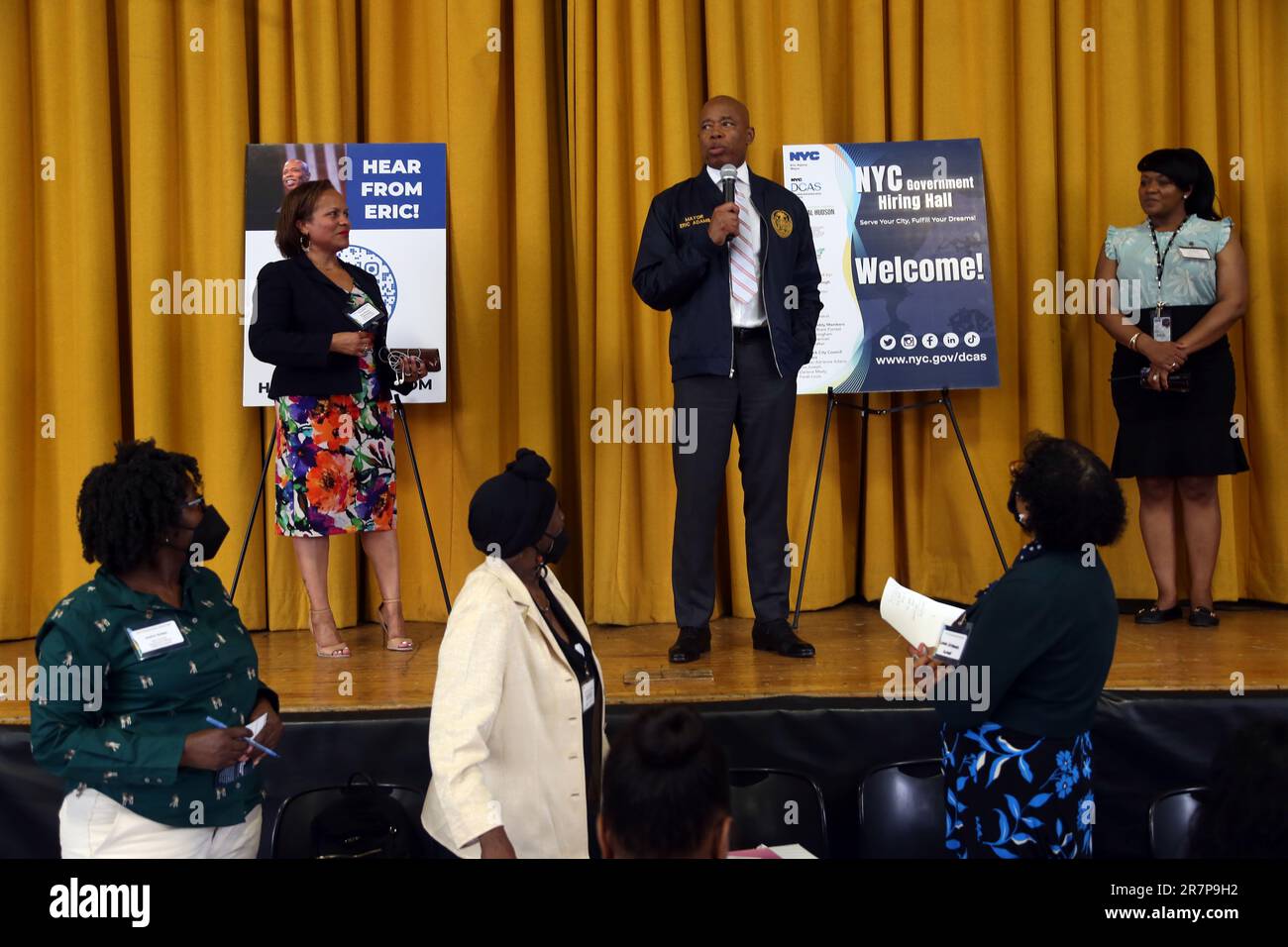 NEW YORK, NY- June 16: Visuals as New York City Mayor Eric Adams, along ...