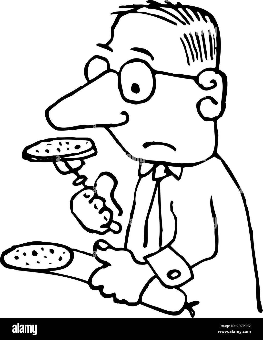 Person eating food Cut Out Stock Images & Pictures - Alamy