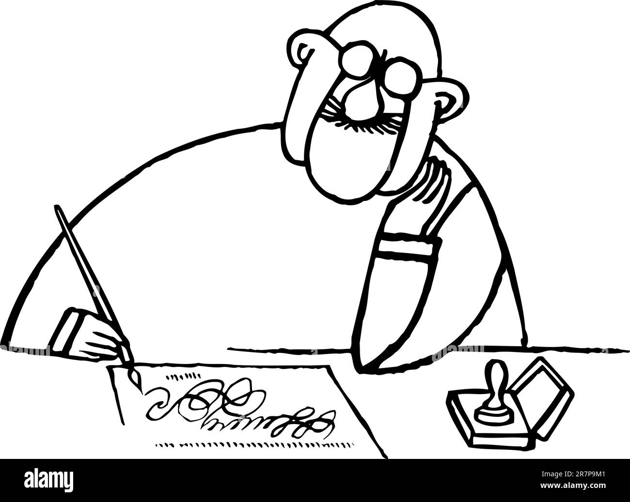 Signature table Black and White Stock Photos & Images - Alamy