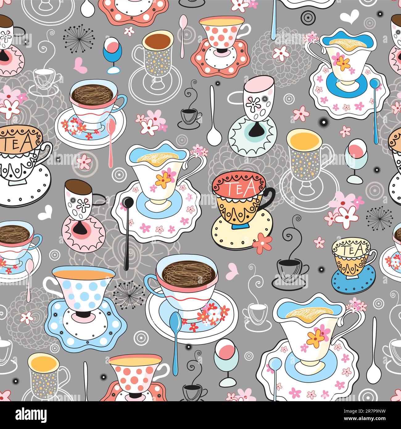Pale color tea Stock Vector Images - Alamy