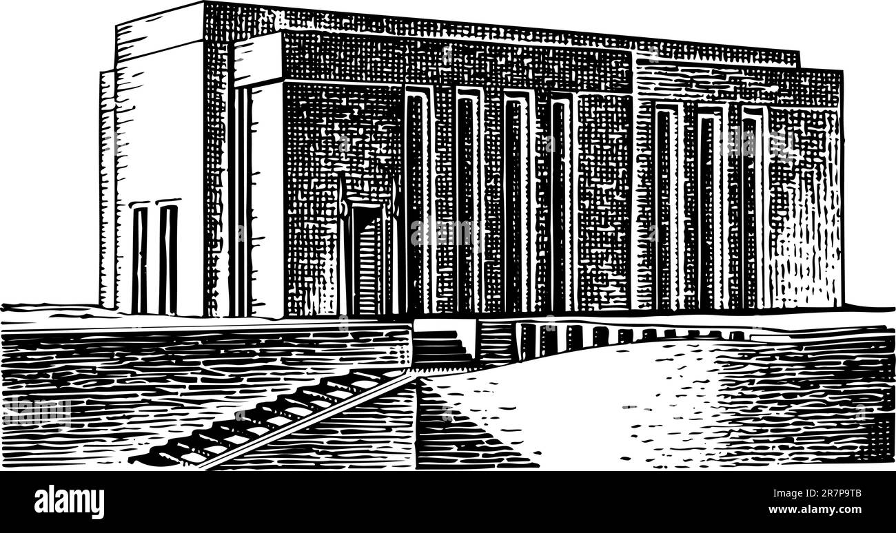 The gate of the mausoleum Stock Vector Images - Alamy