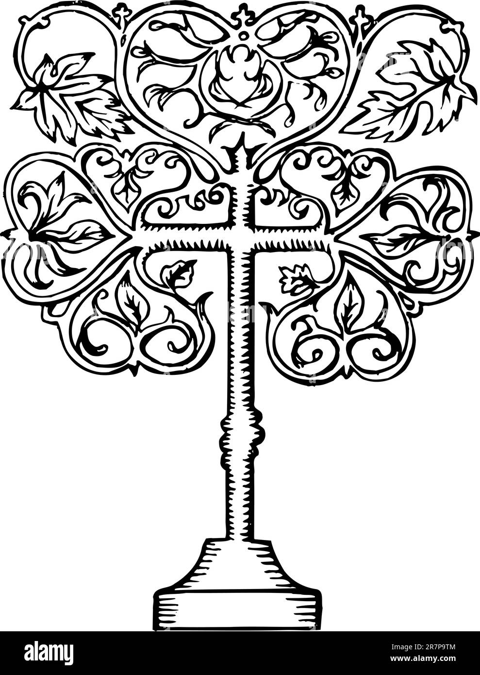 Temple tree Stock Vector Images - Alamy