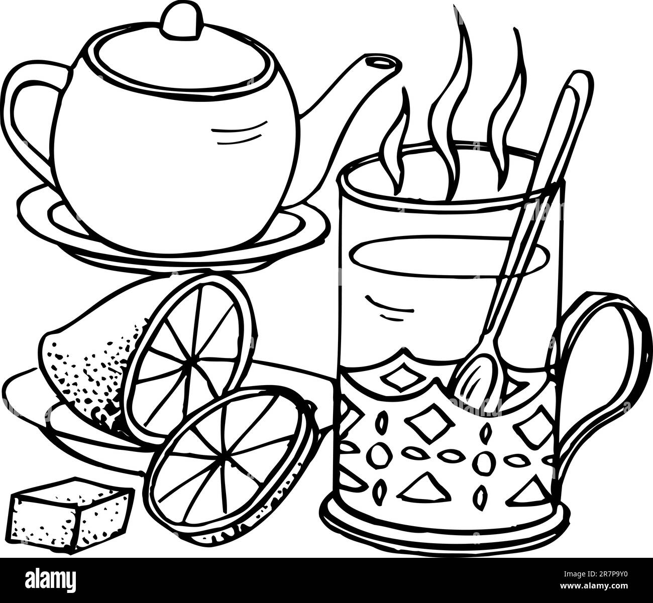 Lemon sugar Stock Vector Images - Alamy