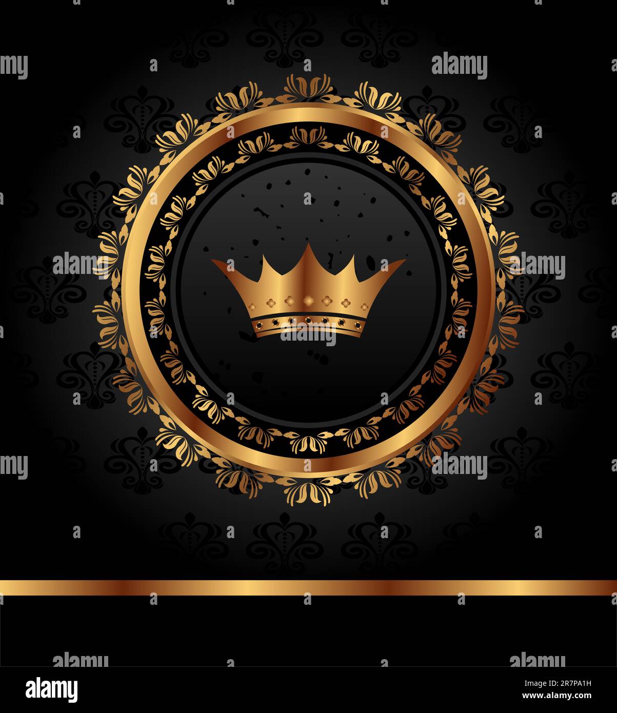 Illustration royal background golden frame hi-res stock photography and ...