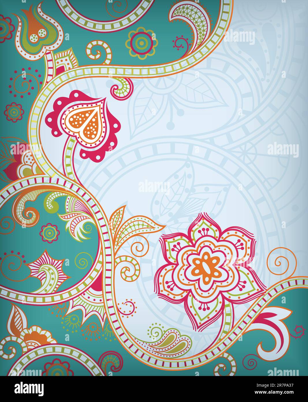 Illustration of abstract floral background in asia style Stock Vector ...